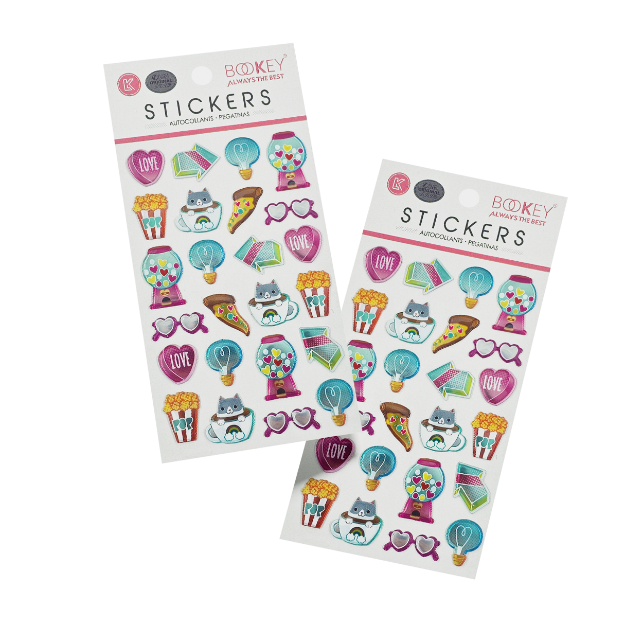 Bookey Decorative Shiny Cuteness Stickers - القرطاسية الالكترونية
