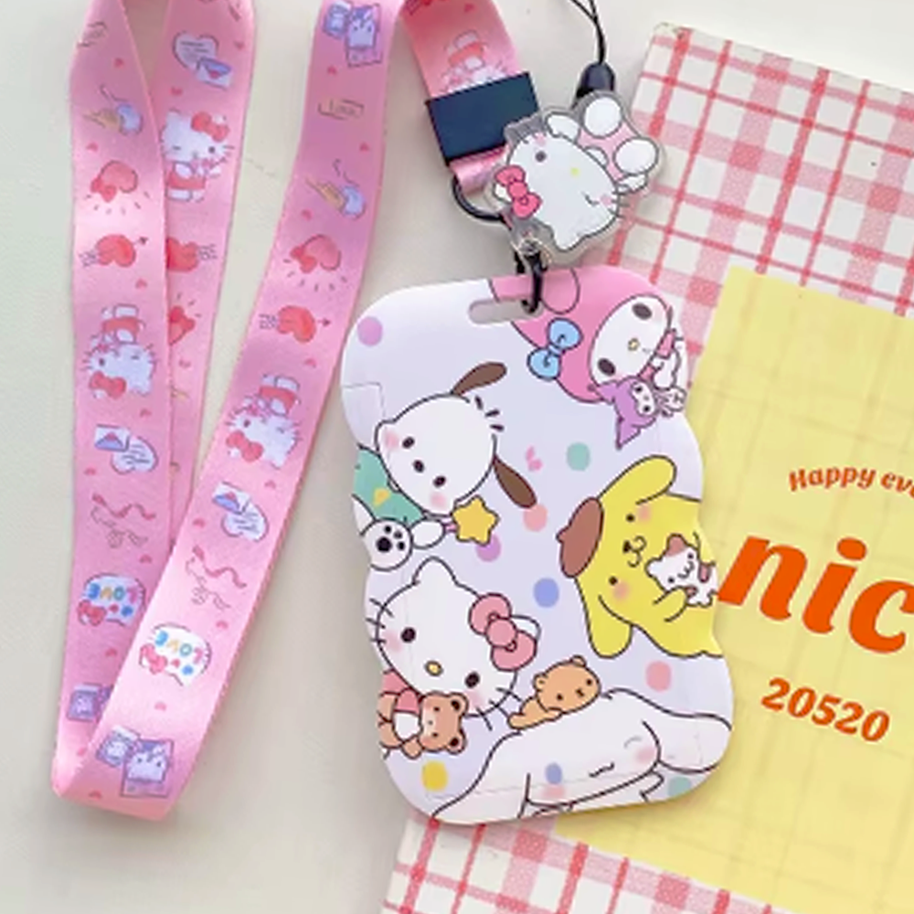 Hello Kitty ID Card Holder With Lanyard - eStationary