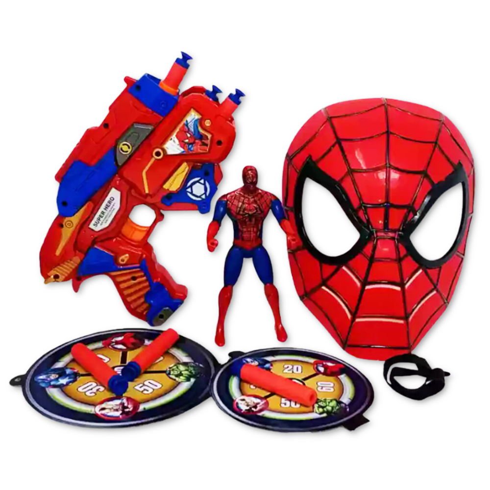 Super Hero Spider Man Soft Bullet Blaster Toy - eStationary